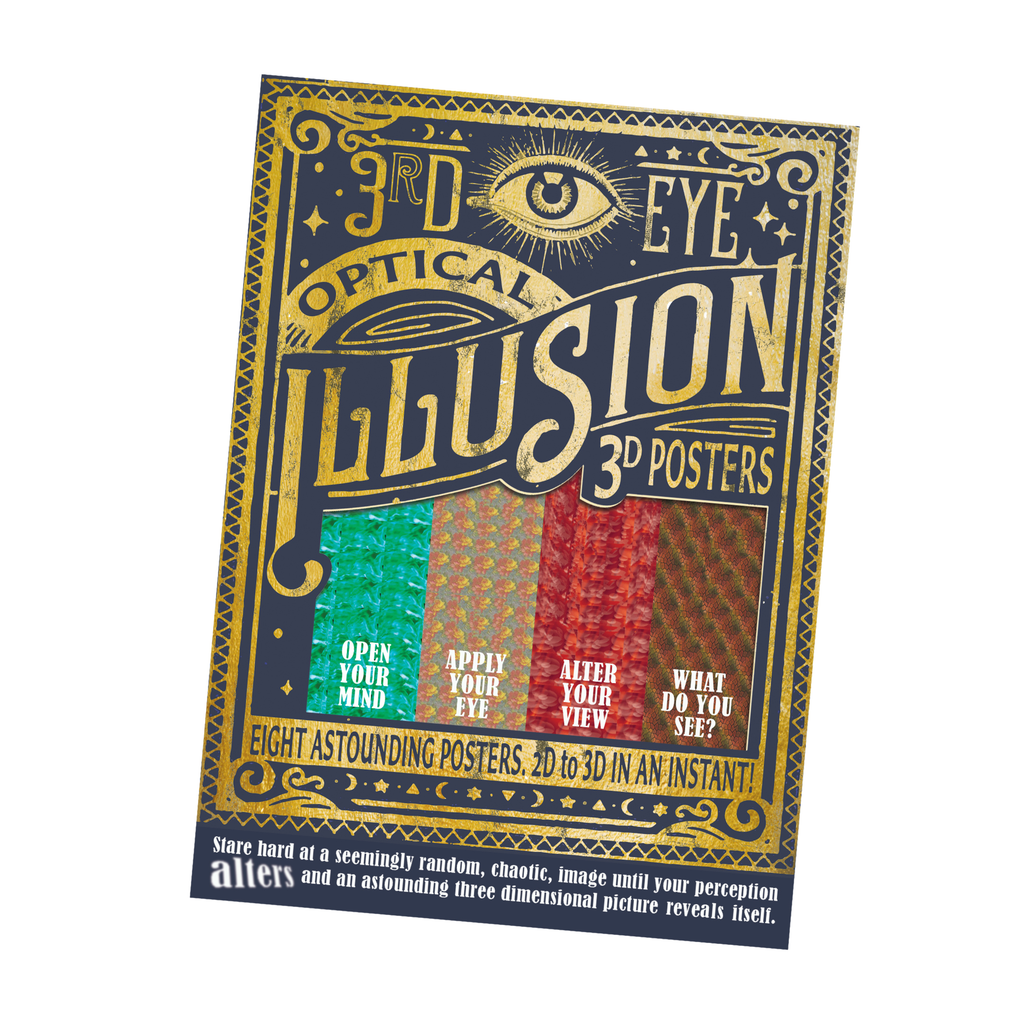 Optical Illusions 3D Posters – Curiosa - Purveyors of Extraordinary Things