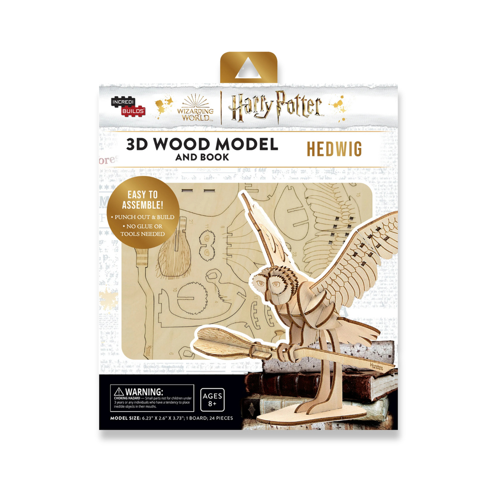 IncrediBuilds: Harry Potter: Hedwig 3D Wood Model and Book – Curiosa ...