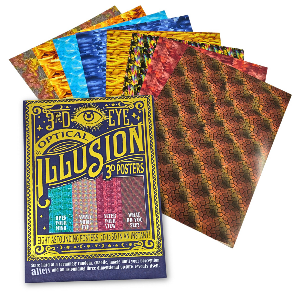 Optical Illusions 3D Posters – Curiosa - Purveyors of Extraordinary Things