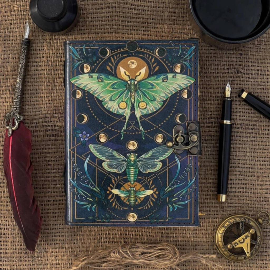 Moth Print Leather Journal – Curiosa - Purveyors of Extraordinary Things