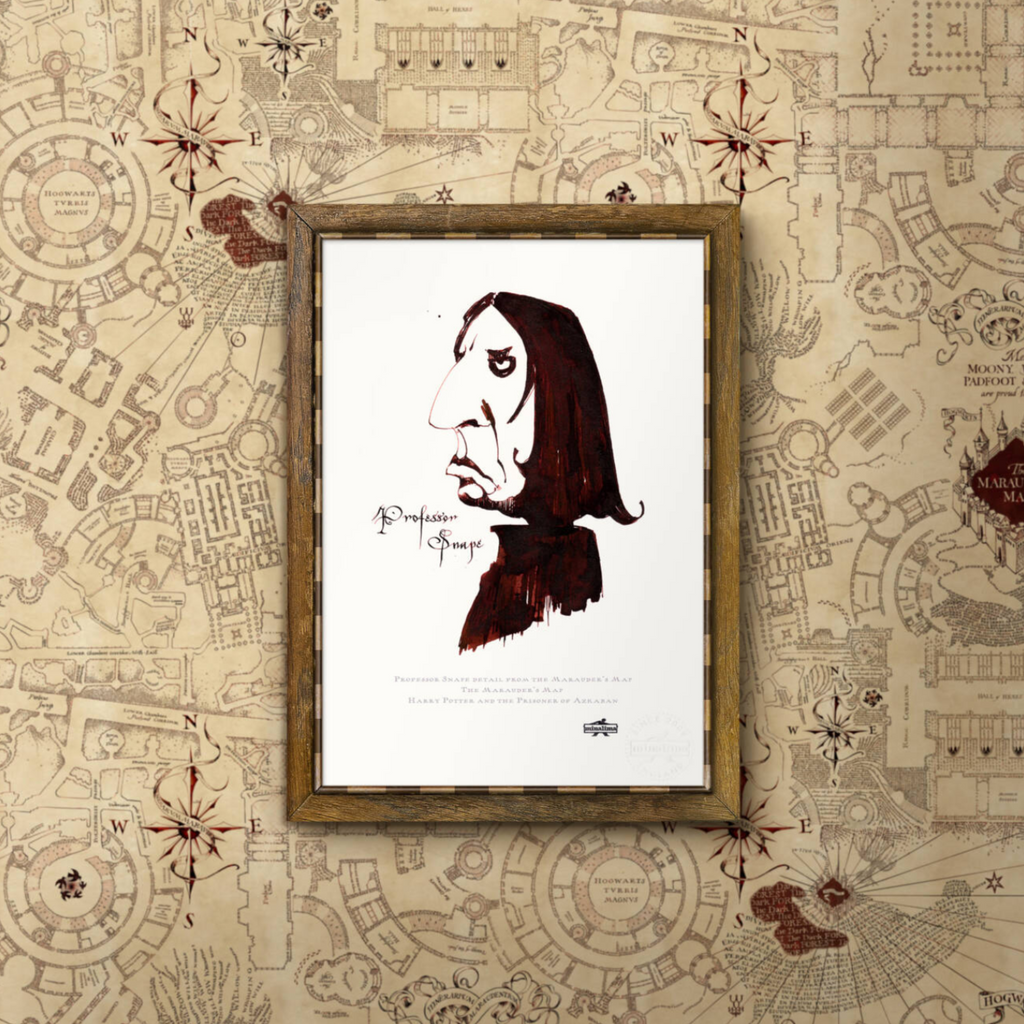 Professor Snape Detail from The Marauder’s Map Art Print – Curiosa ...