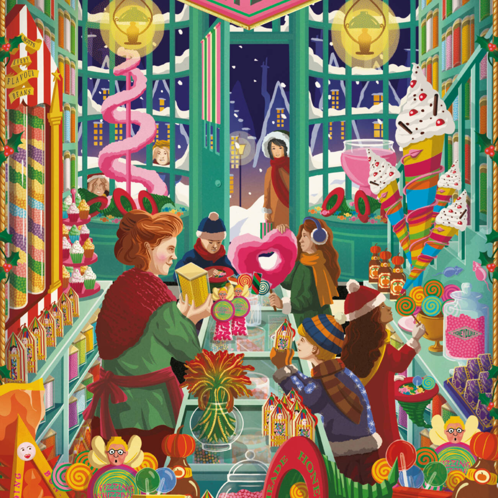 Honeydukes: The Wondrous Wizarding Sweet Shop Art Print – Curiosa ...