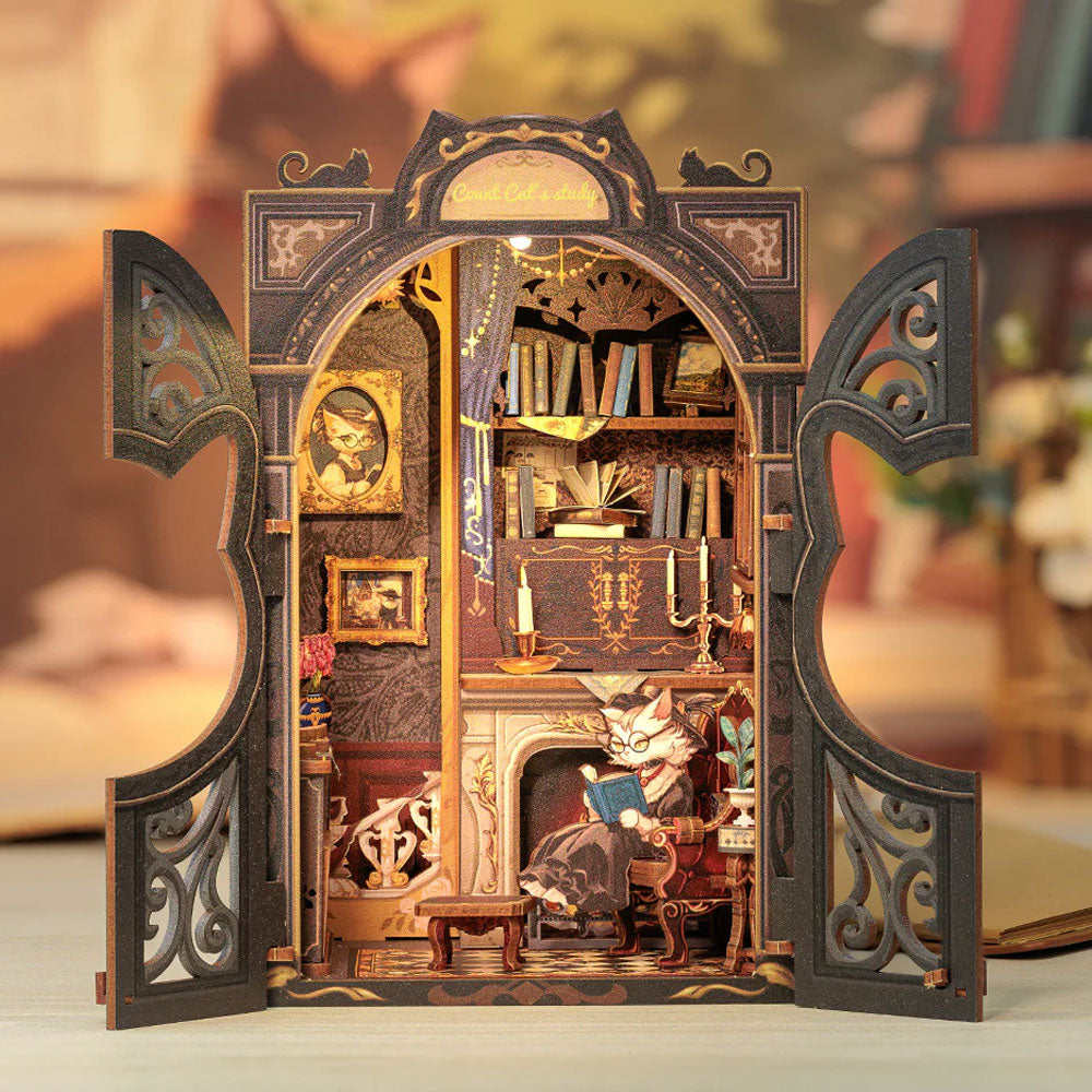 Count Cat's Study DIY Book Nook Kit – Curiosa - Purveyors of ...