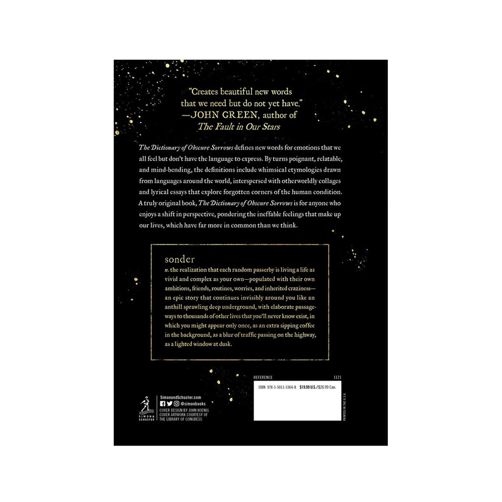 The Dictionary of Obscure Sorrows – Curiosa - Purveyors of ...