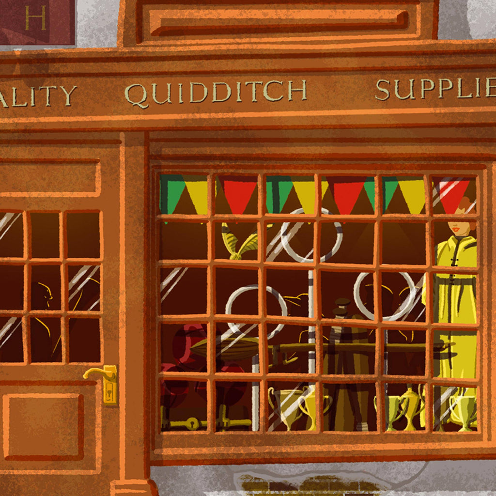 Spellbinding Shops: Quality Quidditch Supplies Art Print – Curiosa ...