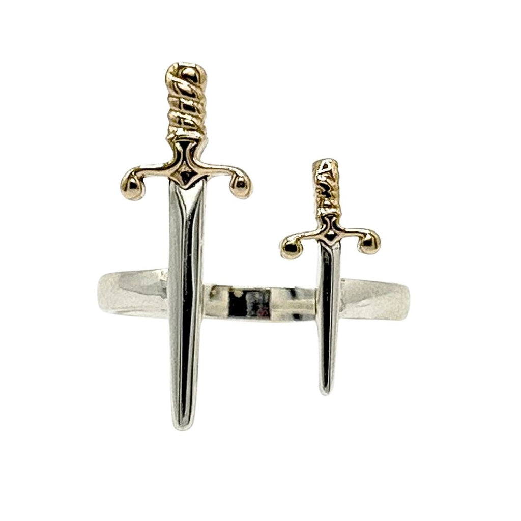 Mixed Metal Adjustable Swords Ring – Curiosa - Purveyors of ...