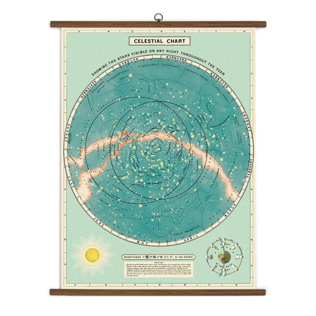 Celestial Vintage School Chart – Curiosa - Purveyors of Extraordinary ...