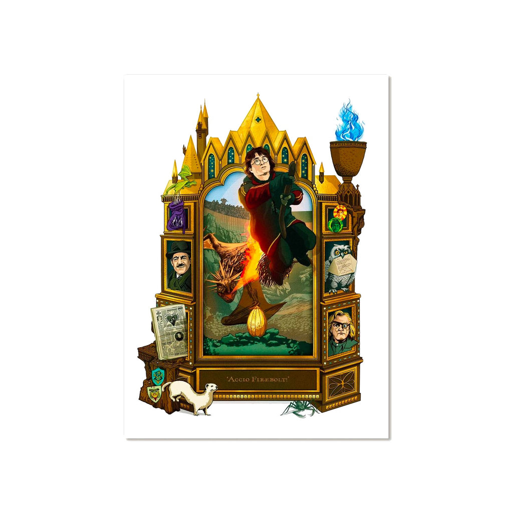 Accio Firebolt Postcard – Curiosa - Purveyors of Extraordinary Things