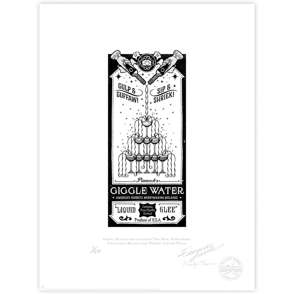 Giggle Water Advert from The New York Ghost Limited Edition Art Print ...