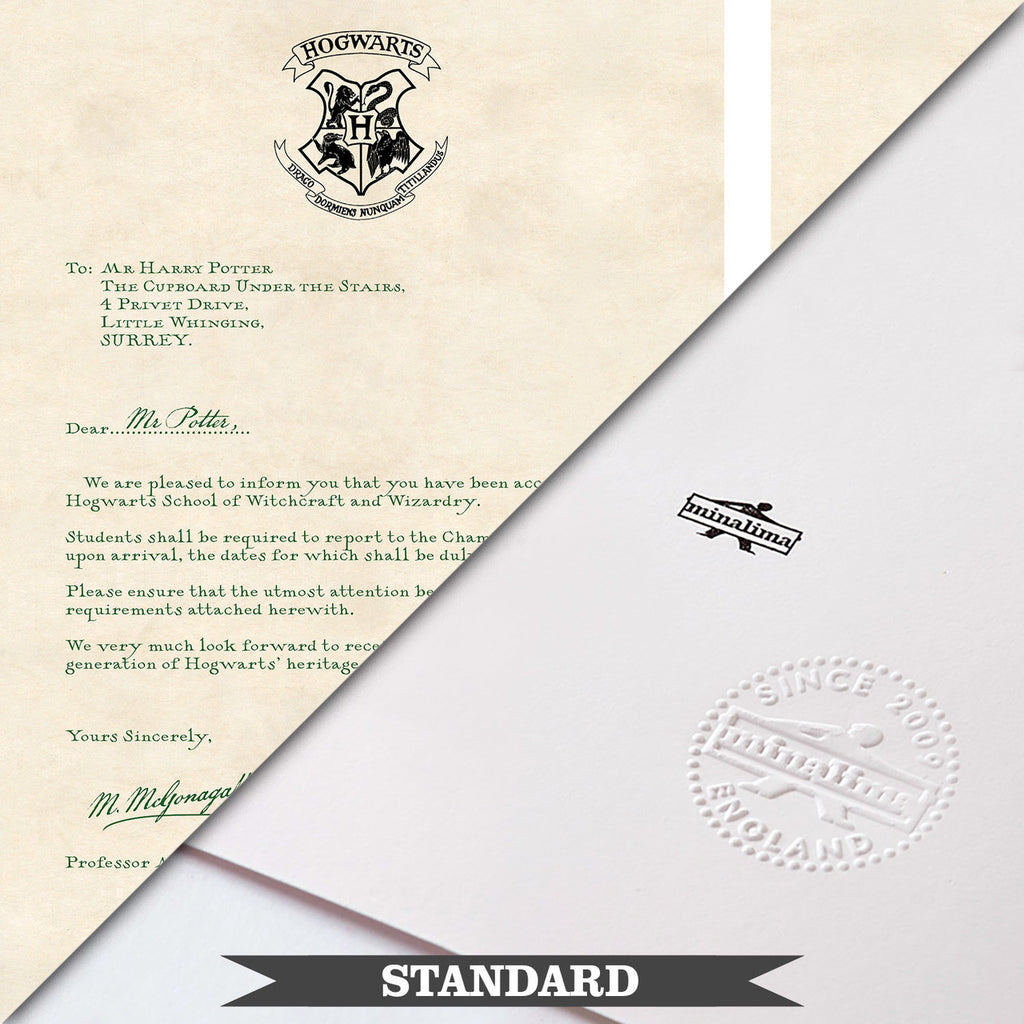 Harry Potter’s Hogwarts Acceptance Letter Limited Edition Art Print ...