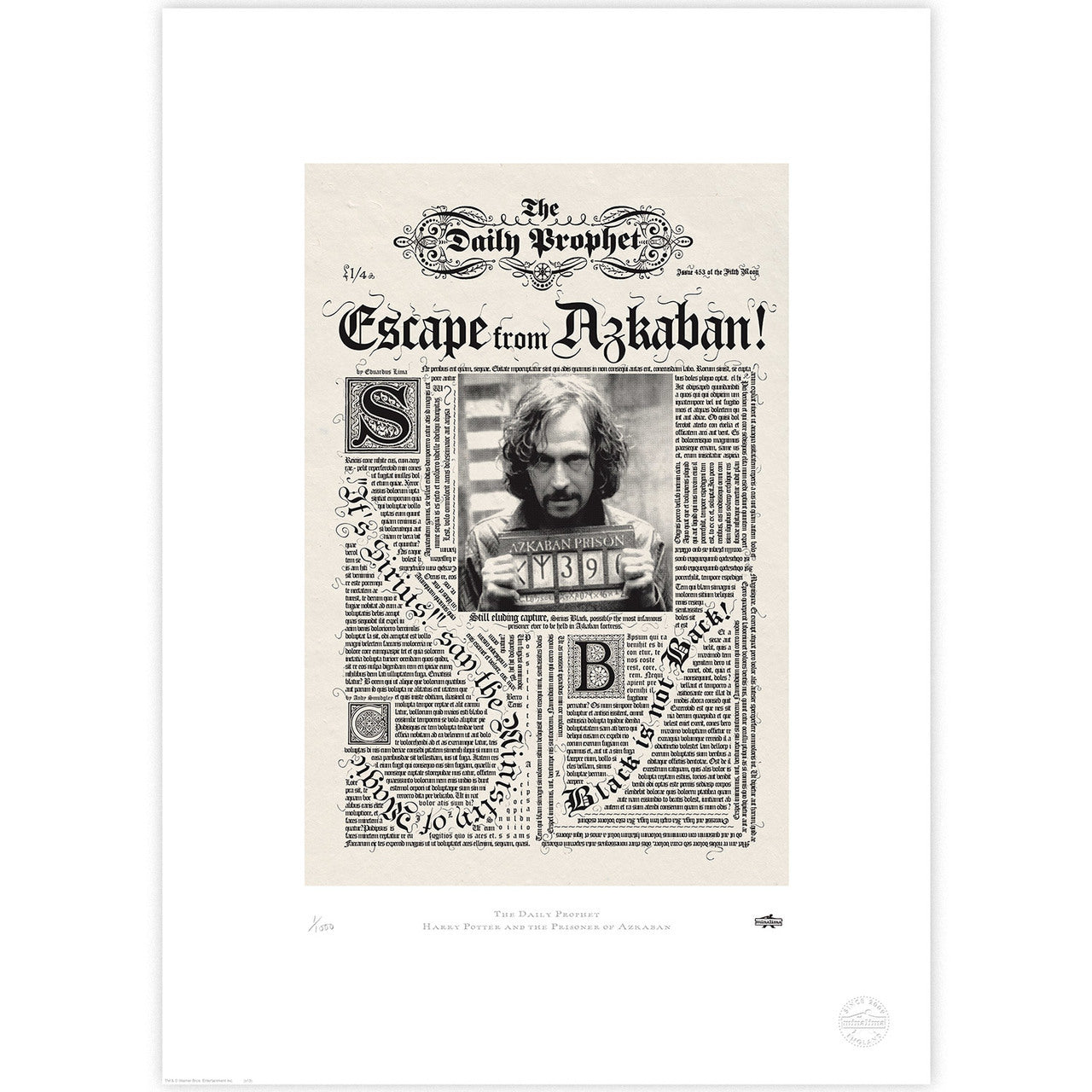 The Daily Prophet - Escape from Azkaban! Limited Edition Art Print ...