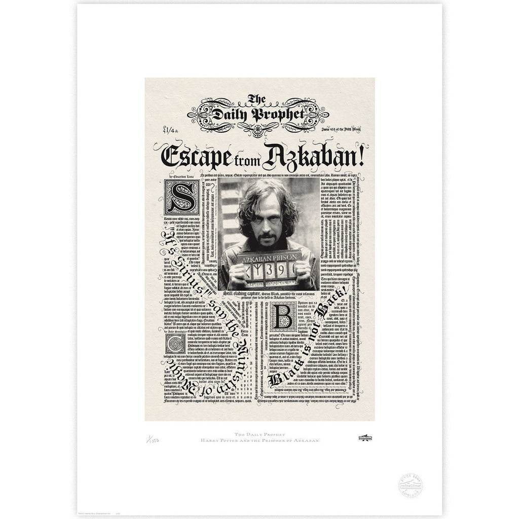 The Daily Prophet - Escape from Azkaban! Limited Edition Art Print ...